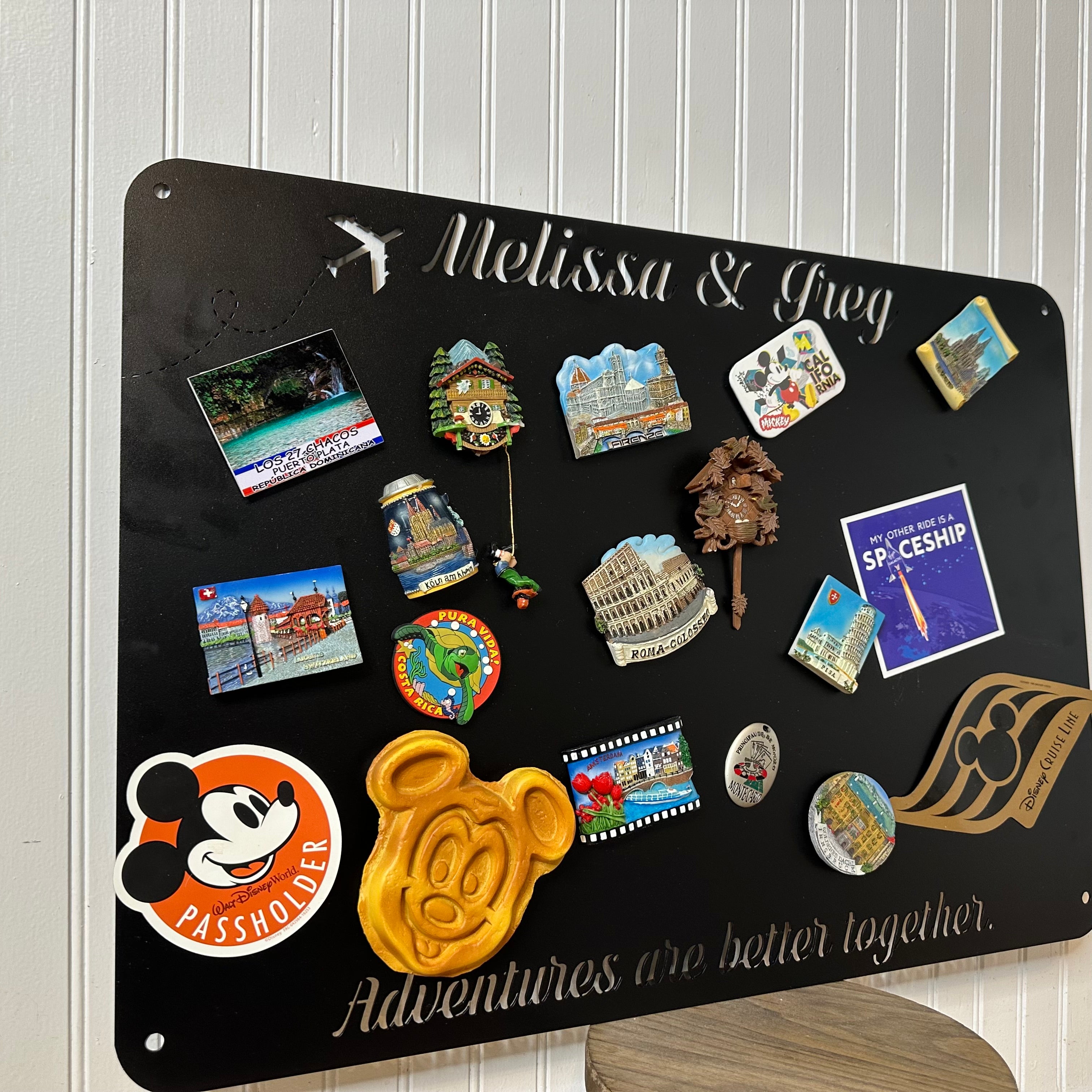 Travel Magnet Display Board - Personalized to Display Your Adventurers ...
