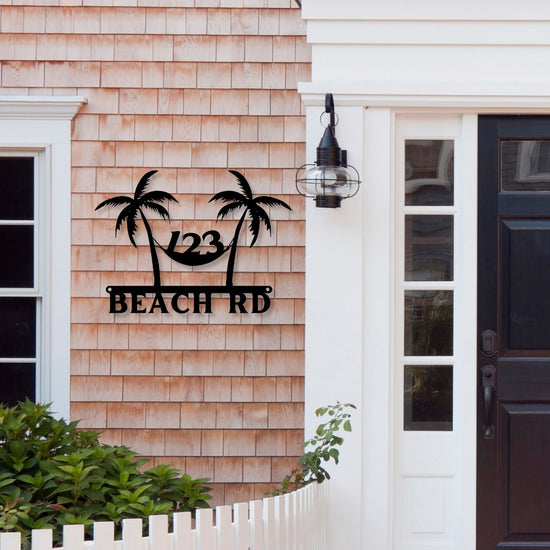 Island Hammock Address Metal Sign – Out of Office Outfitters